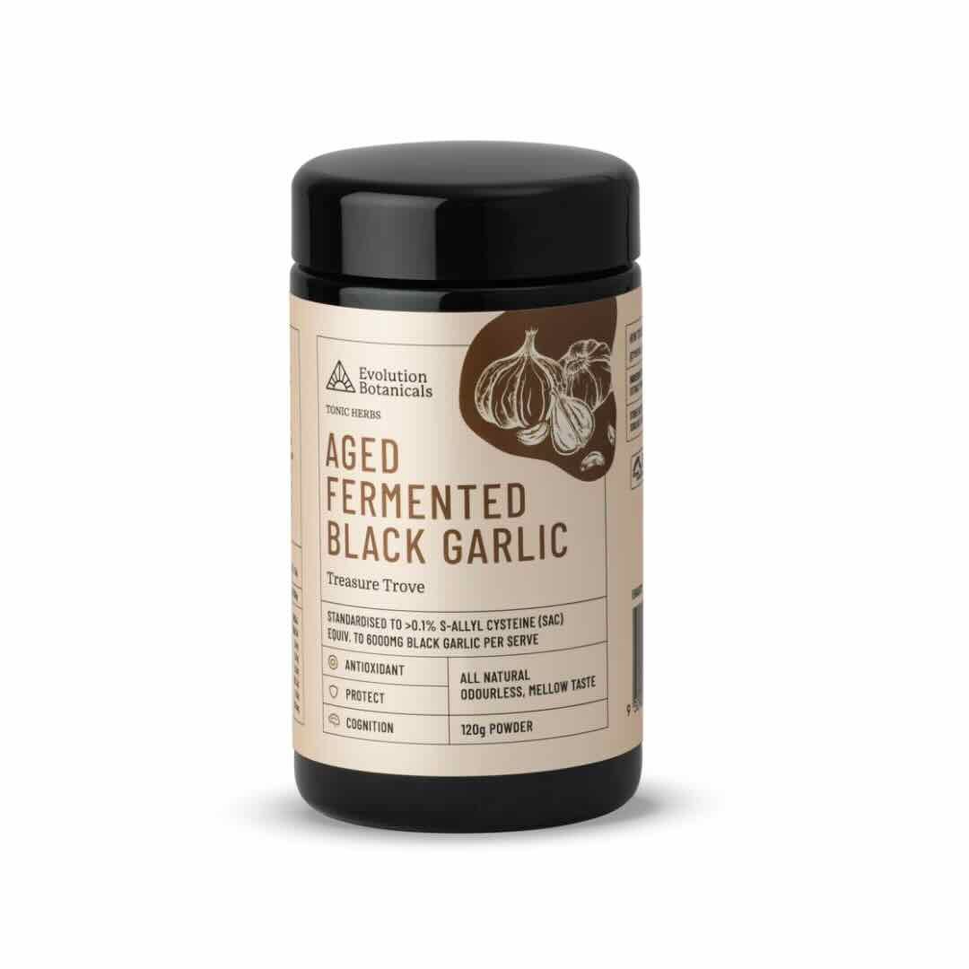 Evolution Botanicals Aged Fermented Black Garlic Powder 120g | Holistic ...